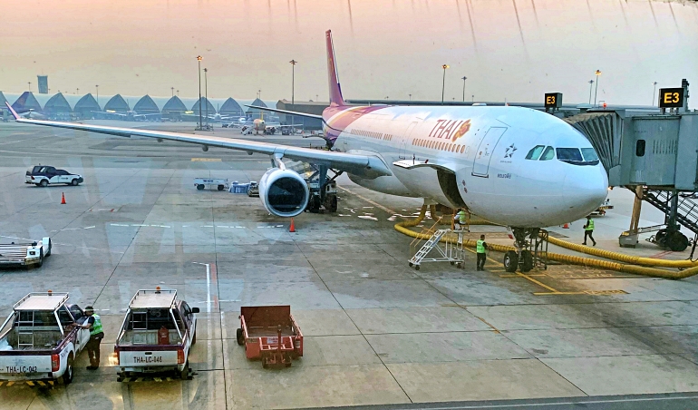 [Review] Thai Airways : TG323 – Bangkok (BKK)-New Delhi – Shipy-Ship